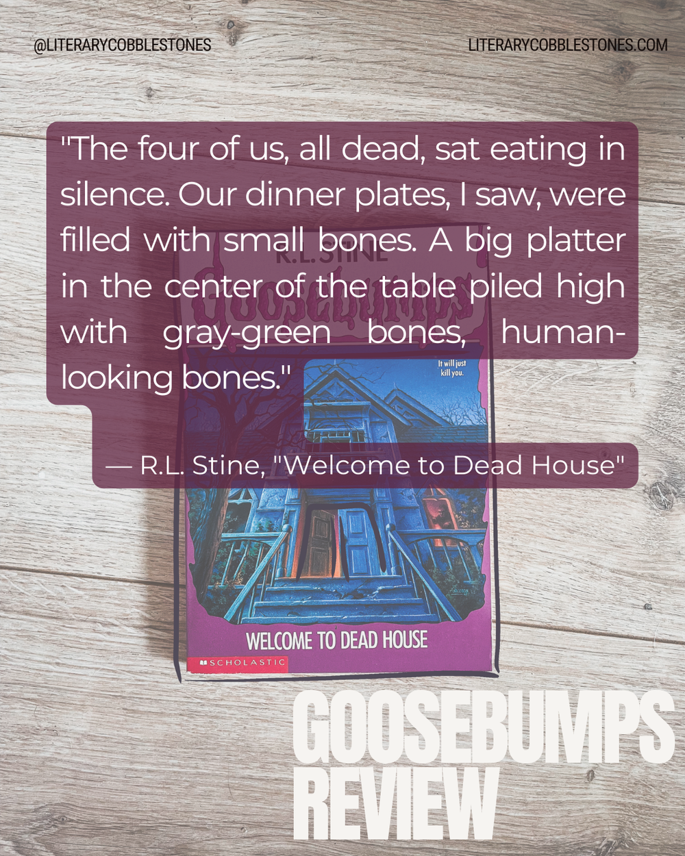 Book Review: "Welcome to Dead House” (Goosebumps #1) by R. L. Stine ...