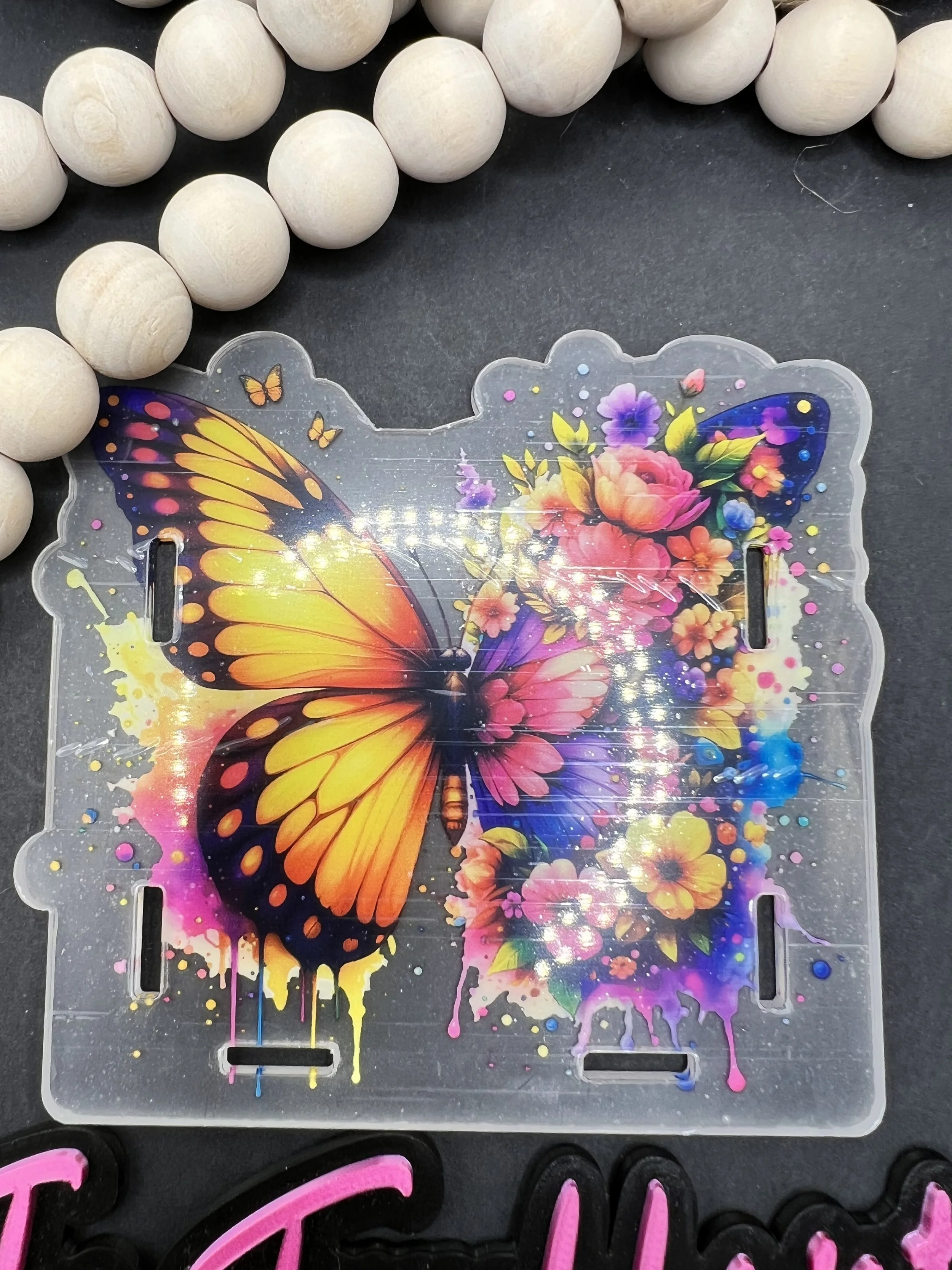 Silicone 3d Bat focal bead (2 beads per package) — The Tumbleristas