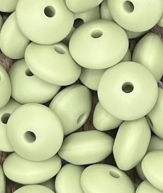 12mm Solid Color #70 Ranger Green Lentil Bead — The Tumbleristas