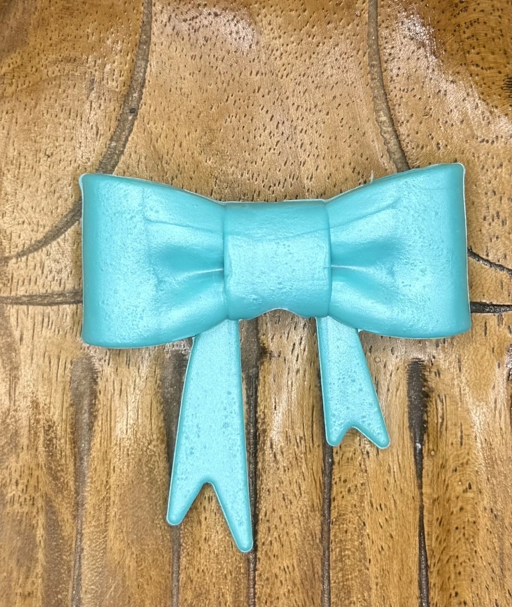 Silicone Large Pearl Turquoise Bow Focal Bead (1 per pack) — The ...