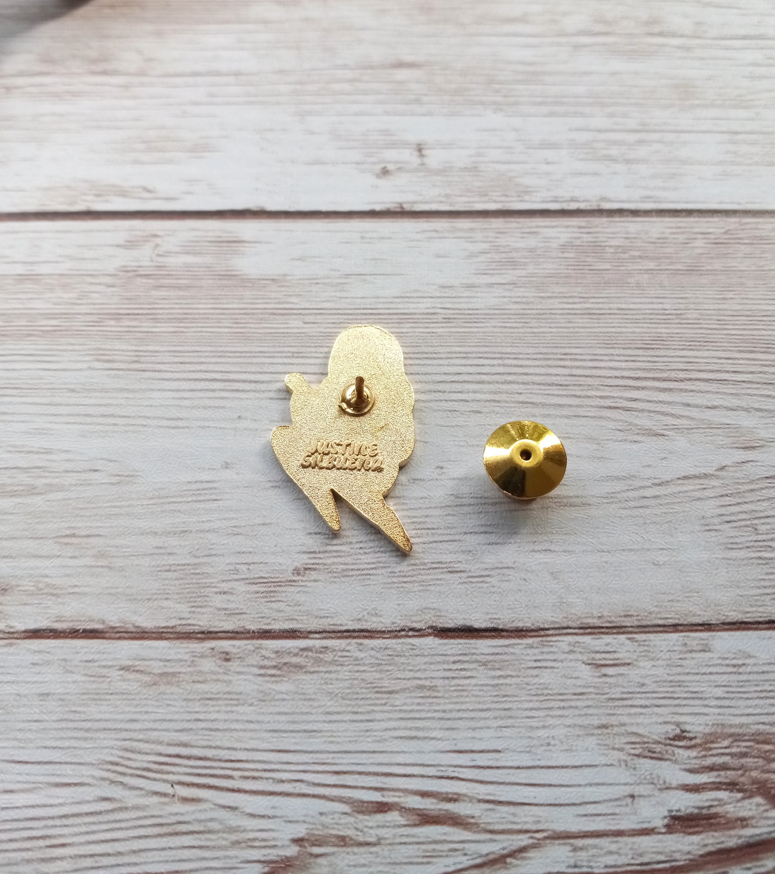 Justine Gilbuena Ukulele Song Cloisonné Enamel Pin Locking Clasp — The