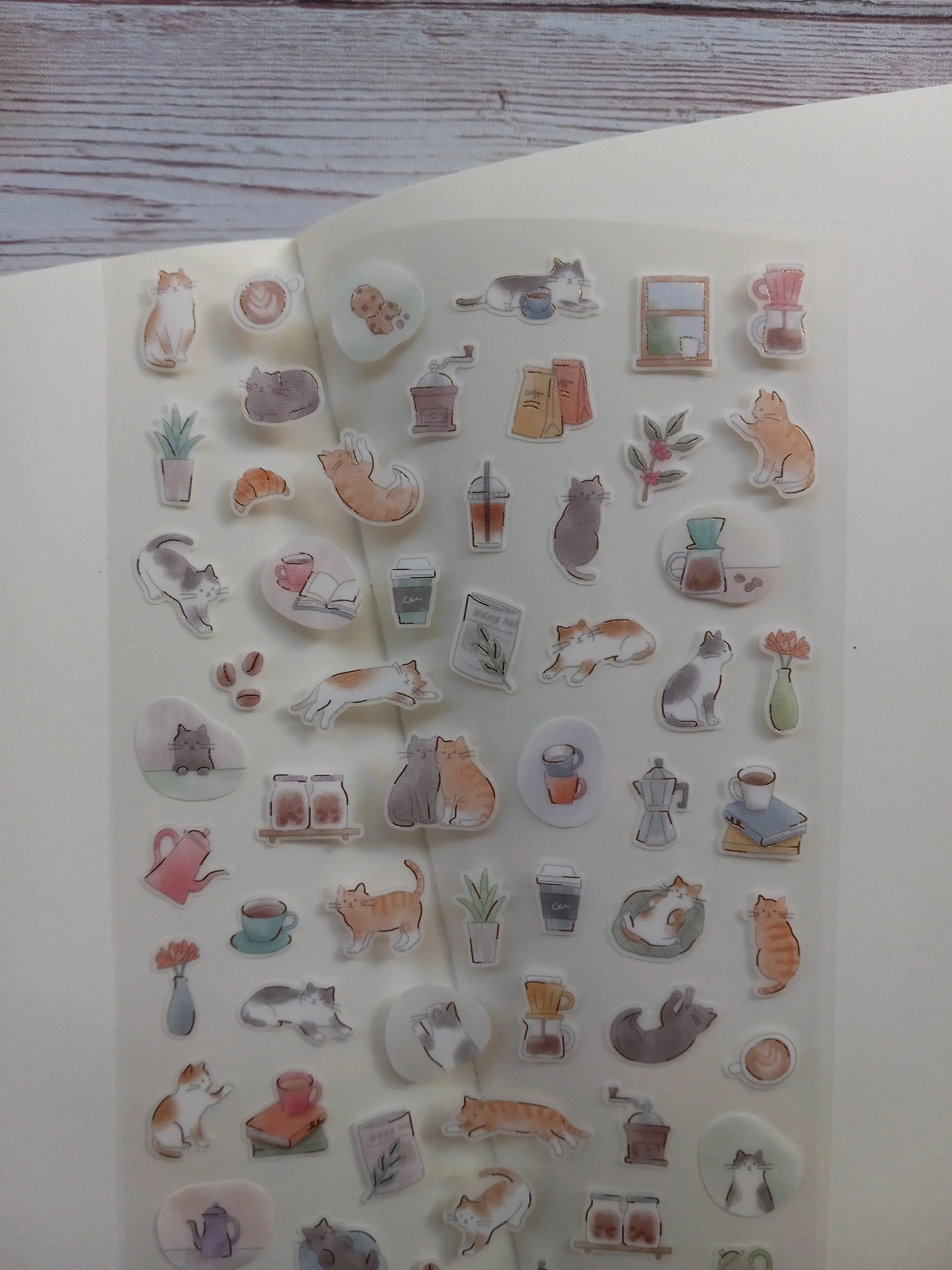 Furukawashiko Stickers Watashi-Biyori Yuru-Neko — The Stationery Pocket