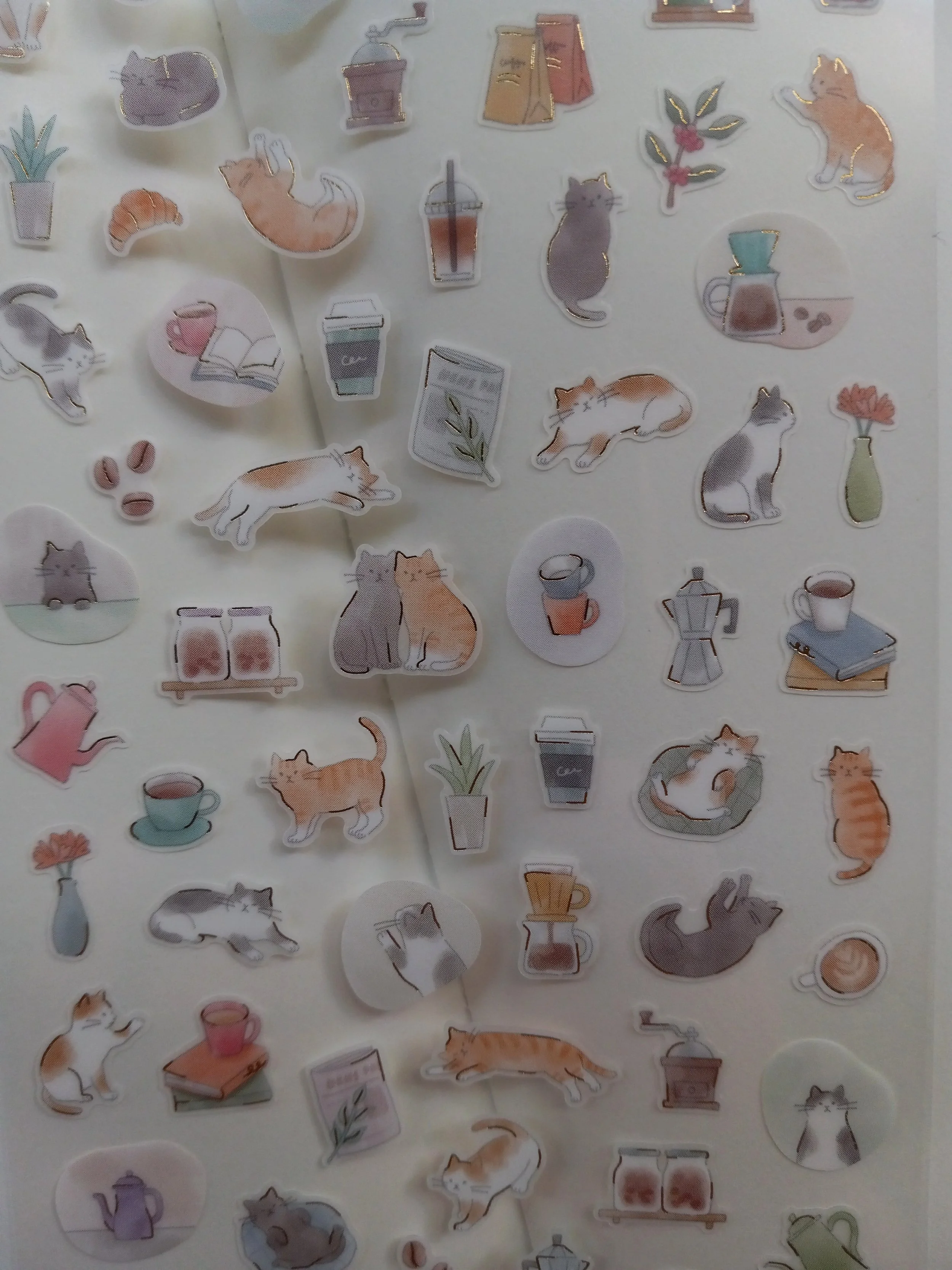 Furukawashiko Stickers Watashi-Biyori Yuru-Neko — The Stationery Pocket
