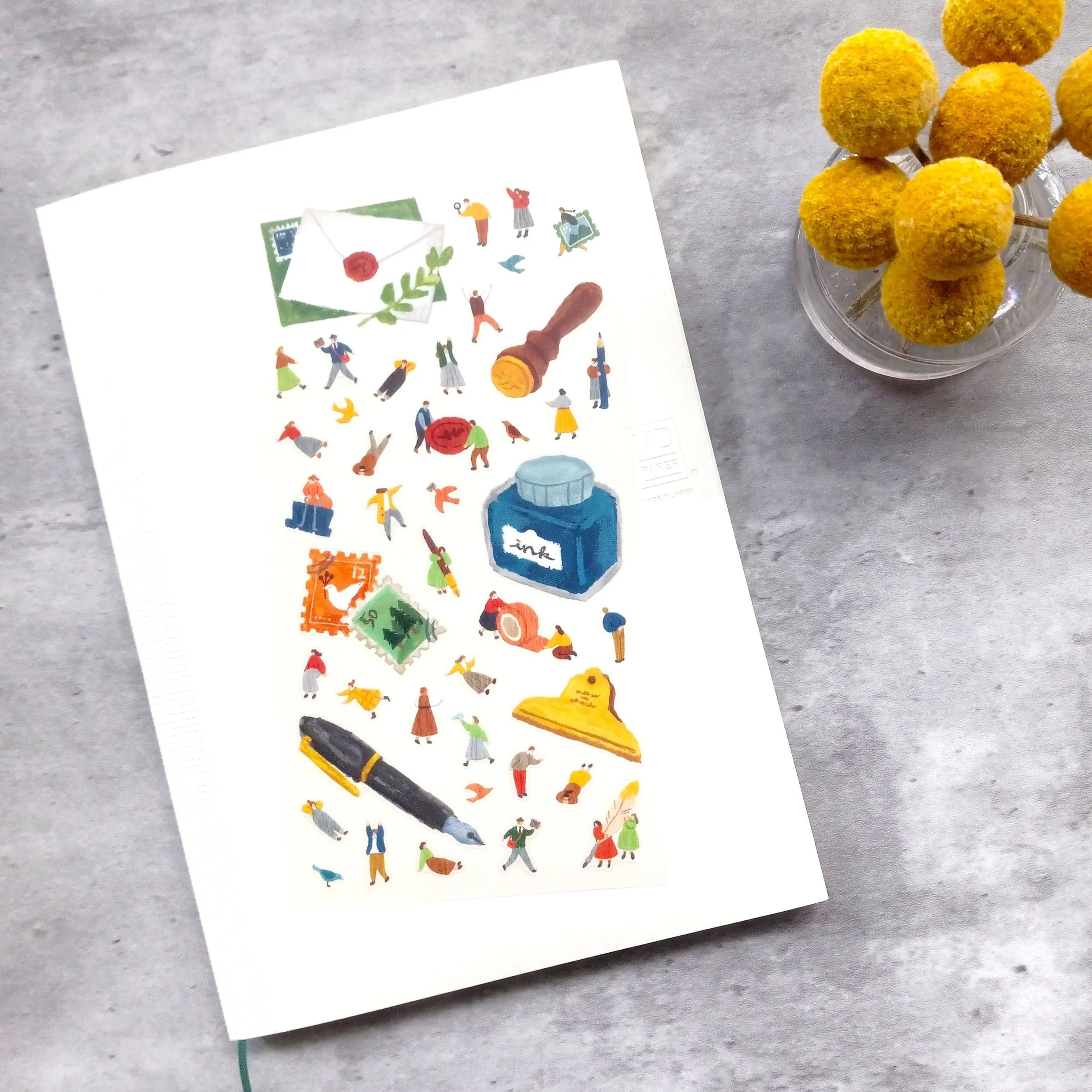 Spica Garden Muu-chan Stamp Book Rubber Stamp — The Stationery Pocket