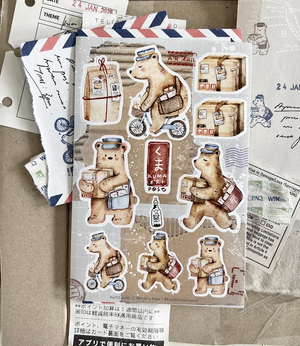 Furukawashiko Stickers Watashi-Biyori Yuru-Neko — The Stationery Pocket