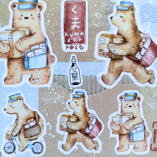 Furukawashiko Stickers Watashi-Biyori Yuru-Neko — The Stationery Pocket