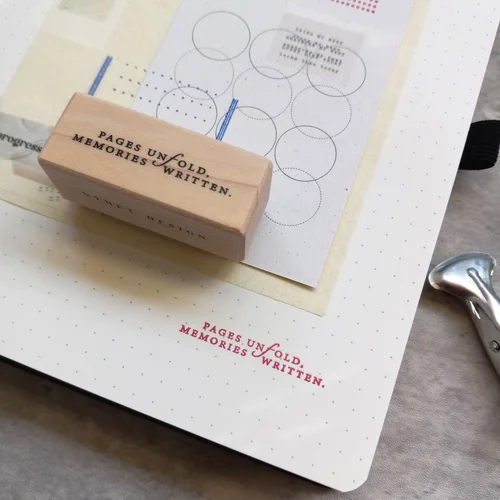 Spica Garden Muu-chan Stamp Book Rubber Stamp — The Stationery Pocket