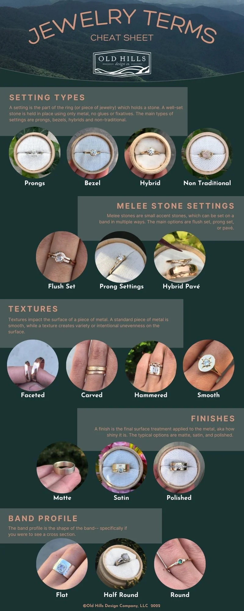 Jewelry Terms Cheat Sheet — Old Hills Design Company