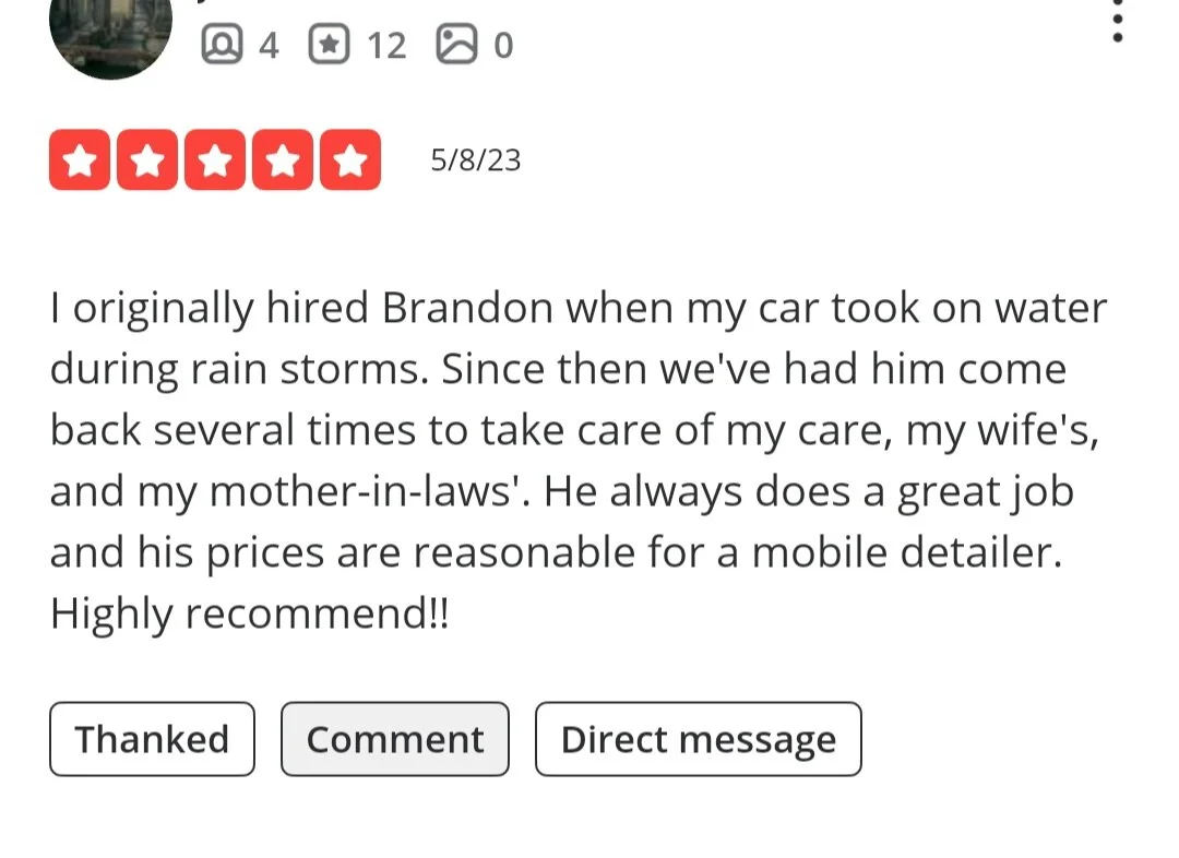 Dedicated Mobile Detailing