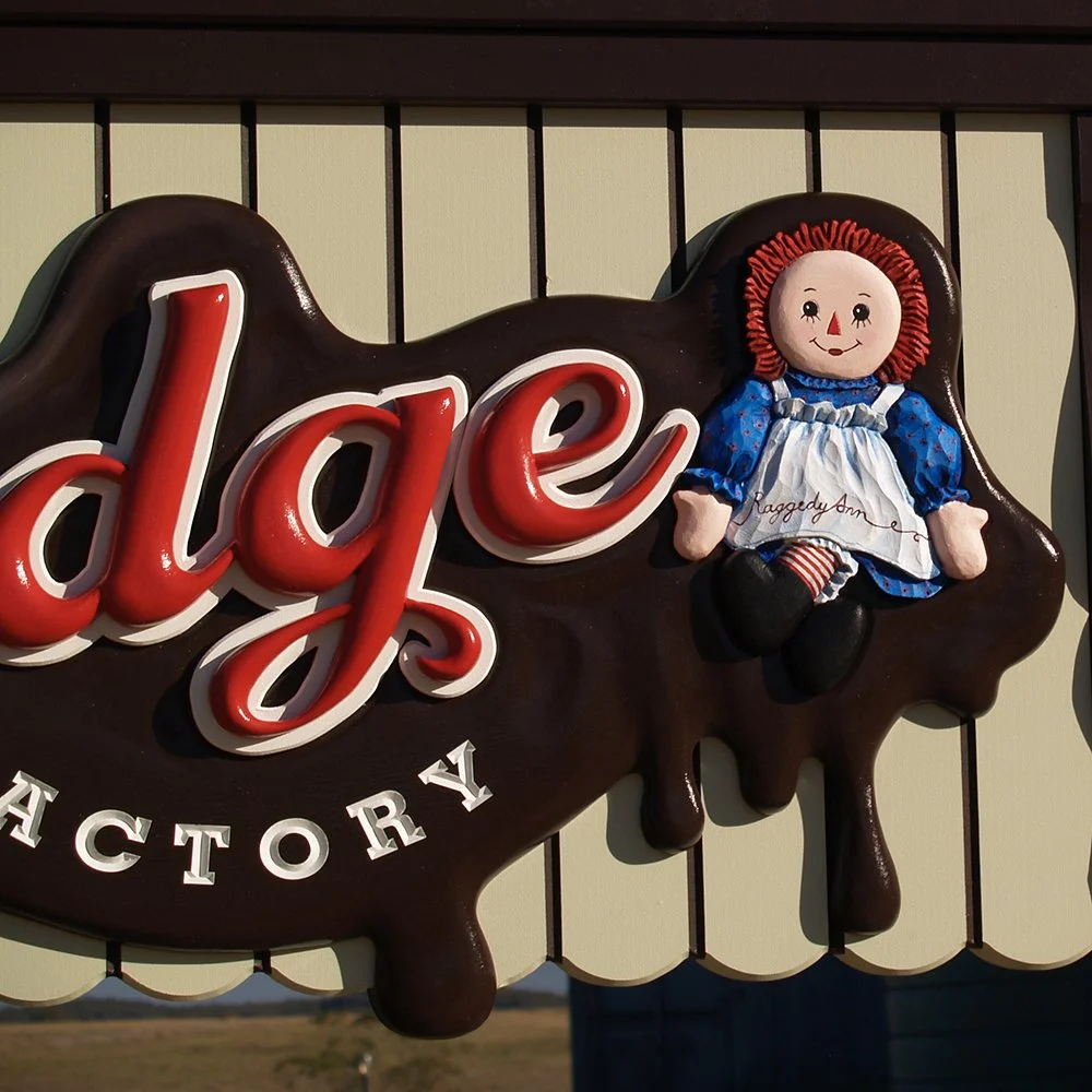 Alpine Fudge Factory Business Sign — Danthonia Designs