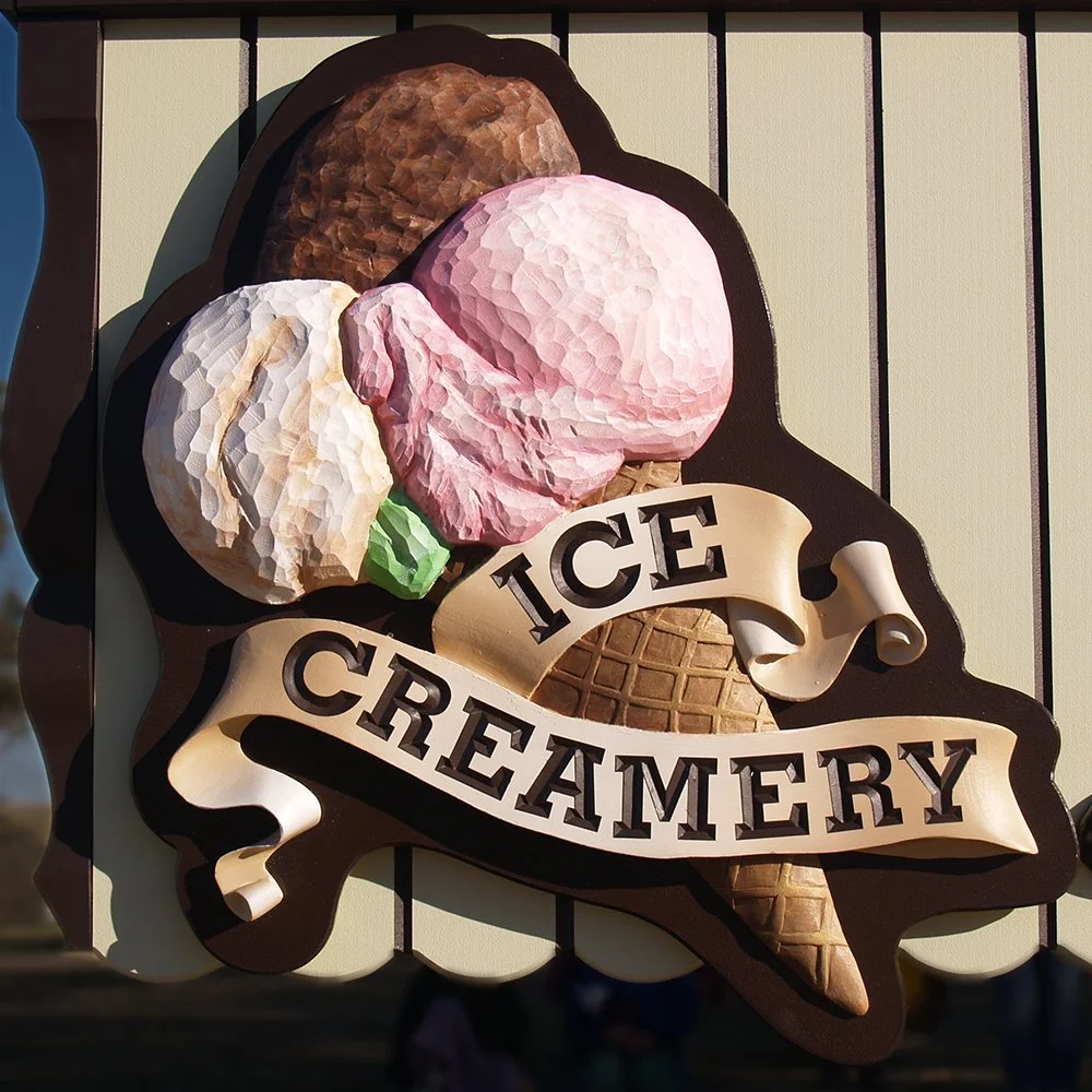 Alpine Fudge Factory Business Sign — Danthonia Designs