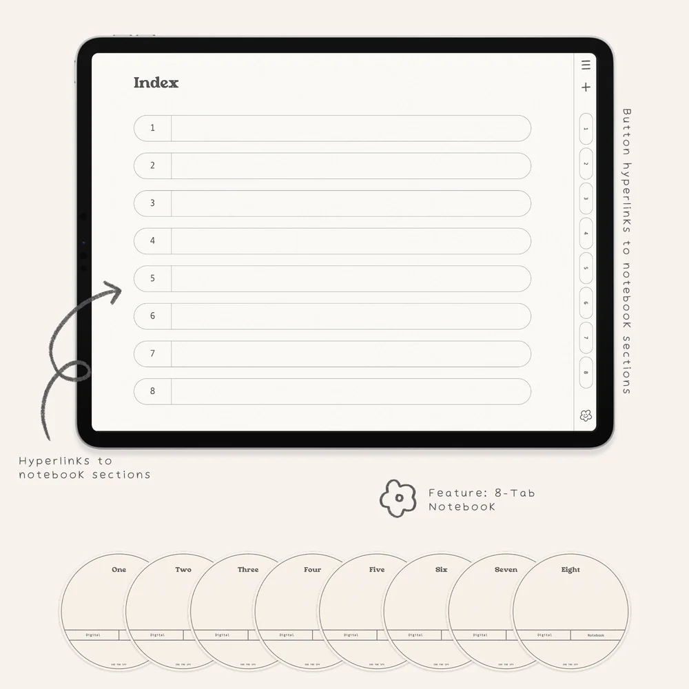 Vertical Digital Notebook — She The Spy