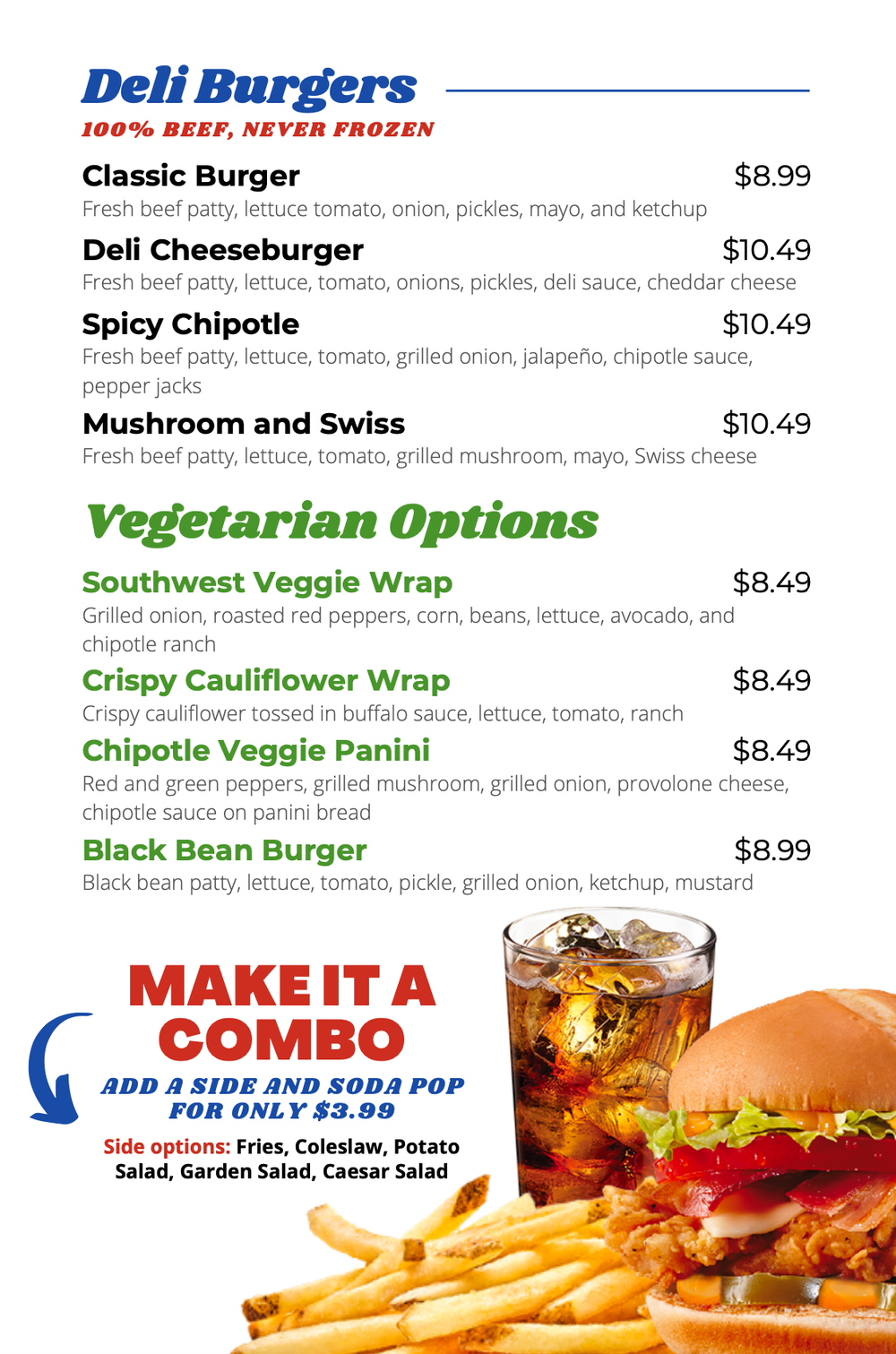 Menu | Discover Delicious Options Today — deli express