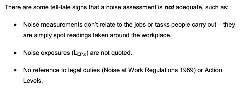 What to look for in a good noise assessment — The Noise Chap - Noise assessment for all workplaces