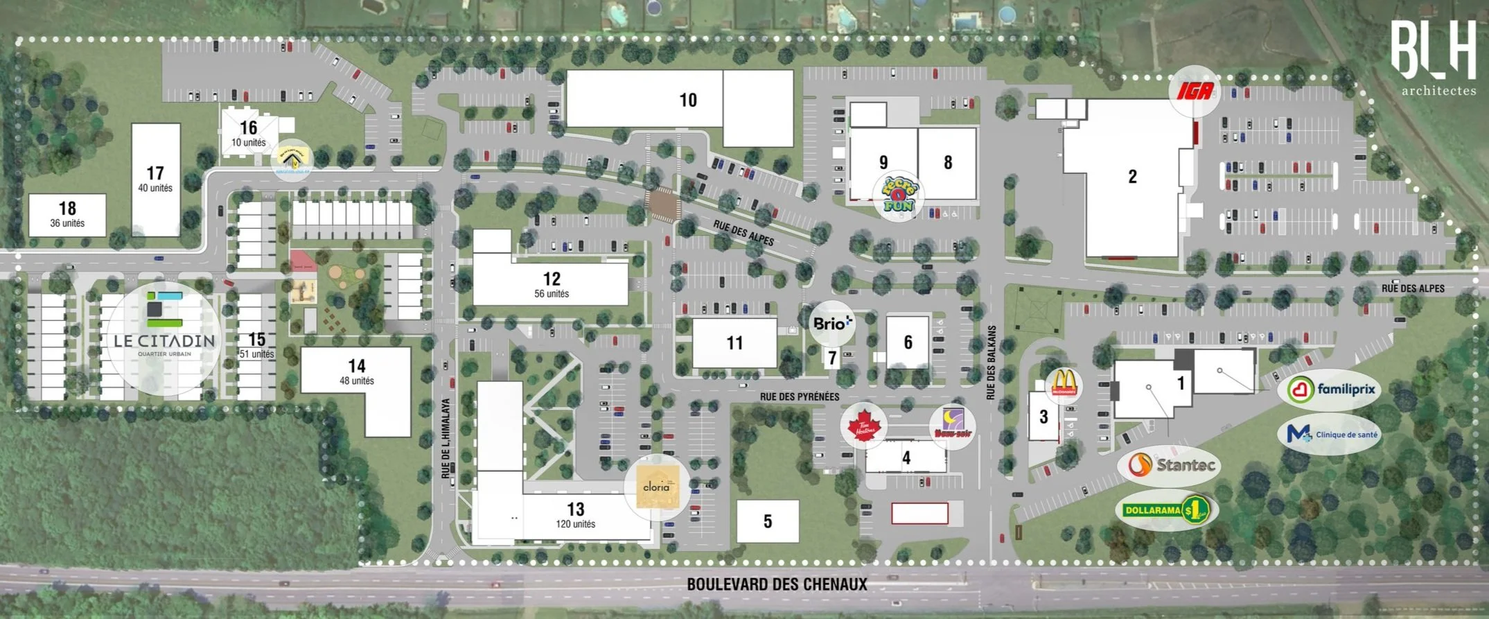 Le Citadin, un quartier urbain