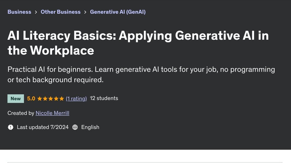 Generative AI online courses for beginners — Boring AI