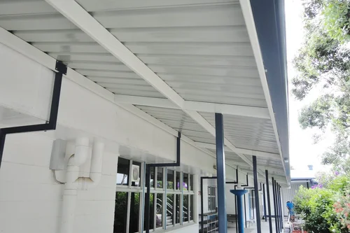Covered Walkways — Steel Post and Rail