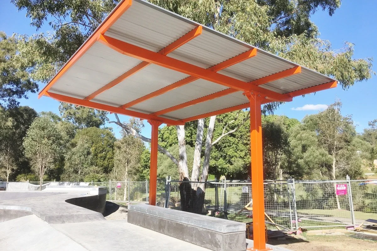 Shade Structures — Steel Post and Rail