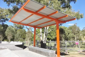 Shade Structures — Steel Post and Rail