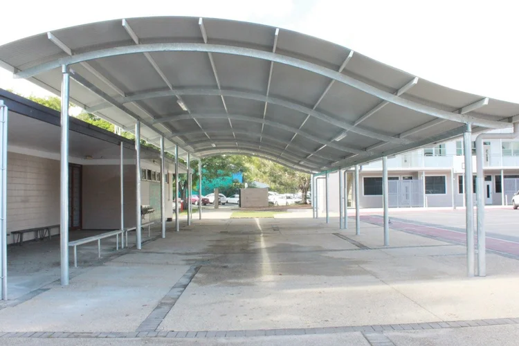 Shade Structures — Steel Post and Rail