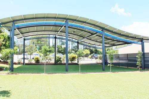 Shade Structures — Steel Post and Rail