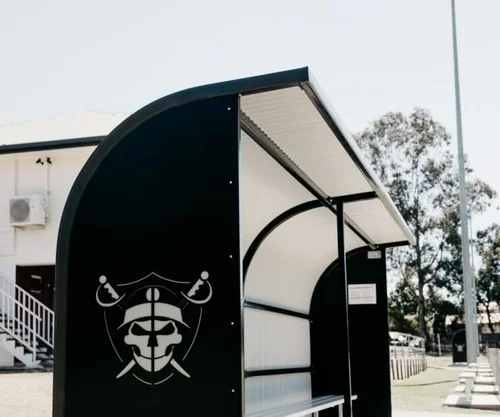 Sportsfield Shelters — Steel Post and Rail