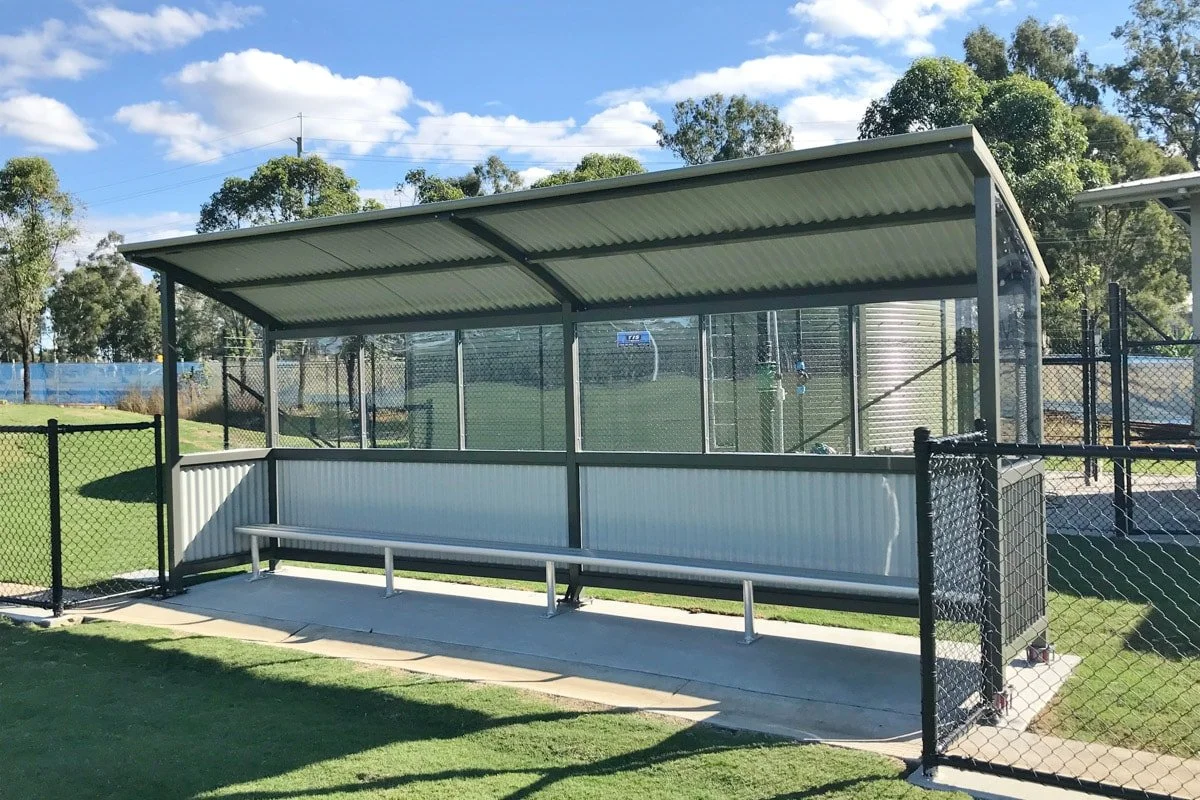 Sportsfield Shelters — Steel Post and Rail