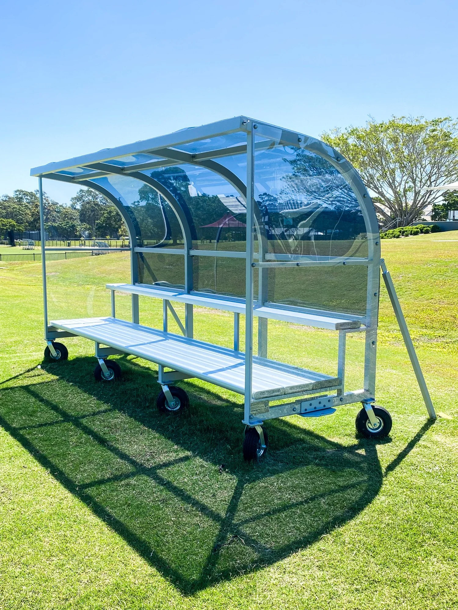 Sportsfield Shelters — Steel Post and Rail