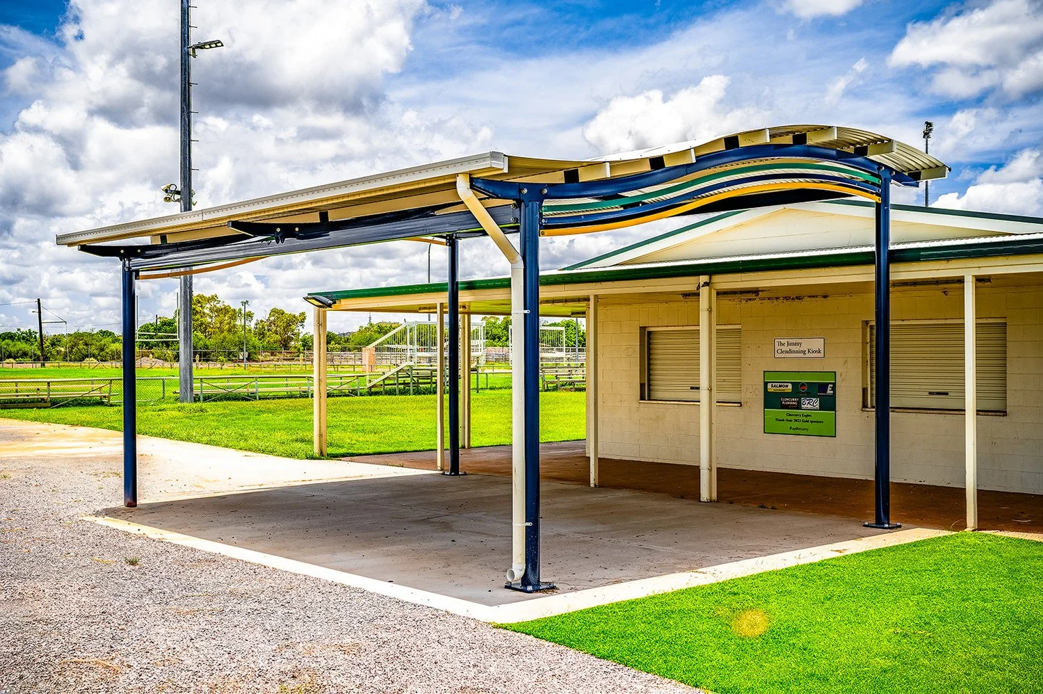 Shade Structures — Steel Post and Rail