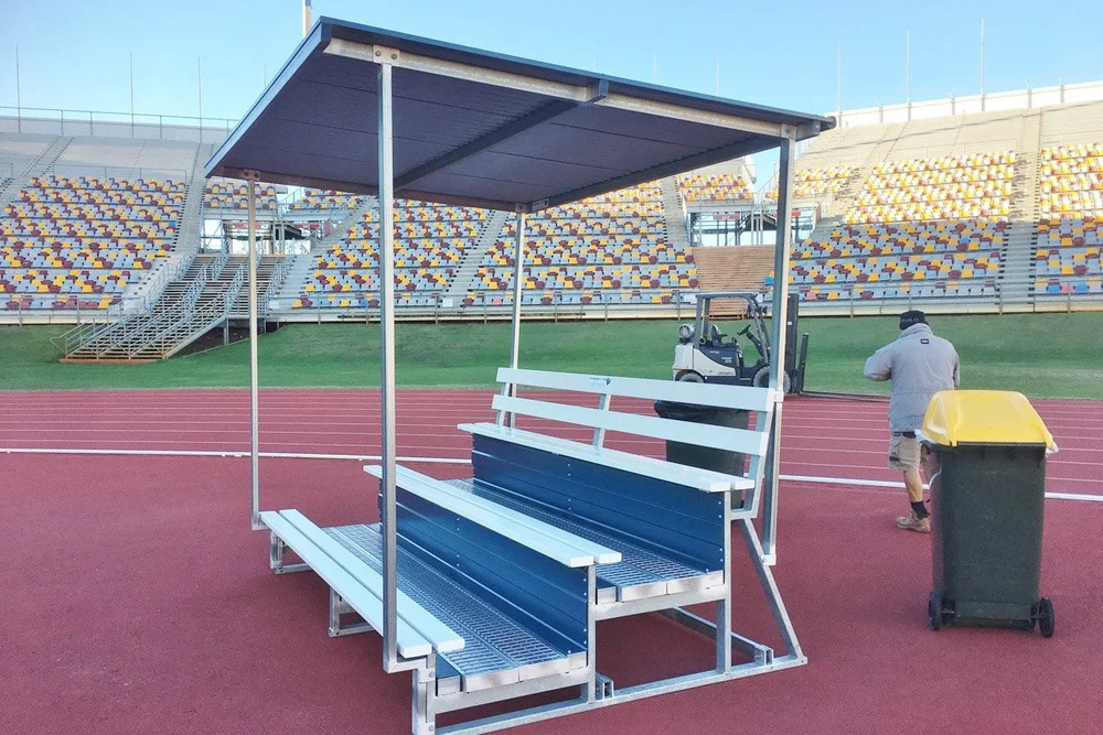 Seating — Steel Post and Rail