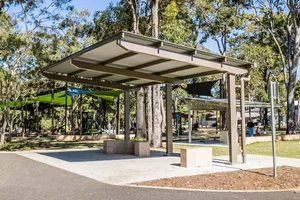 Shade Structures — Steel Post and Rail