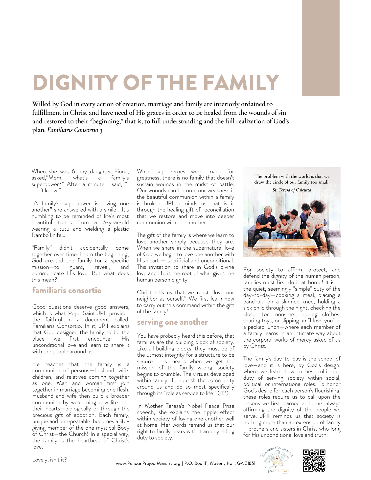 Teen LIFE Focus Guides — The Pelican Project