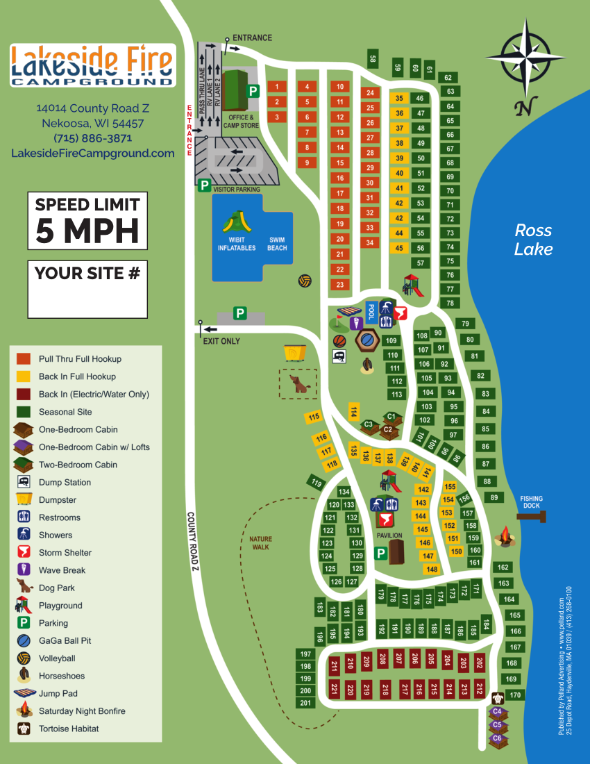 Campground Map | Explore & Book Your Stay Today — Lakeside Fire Campground