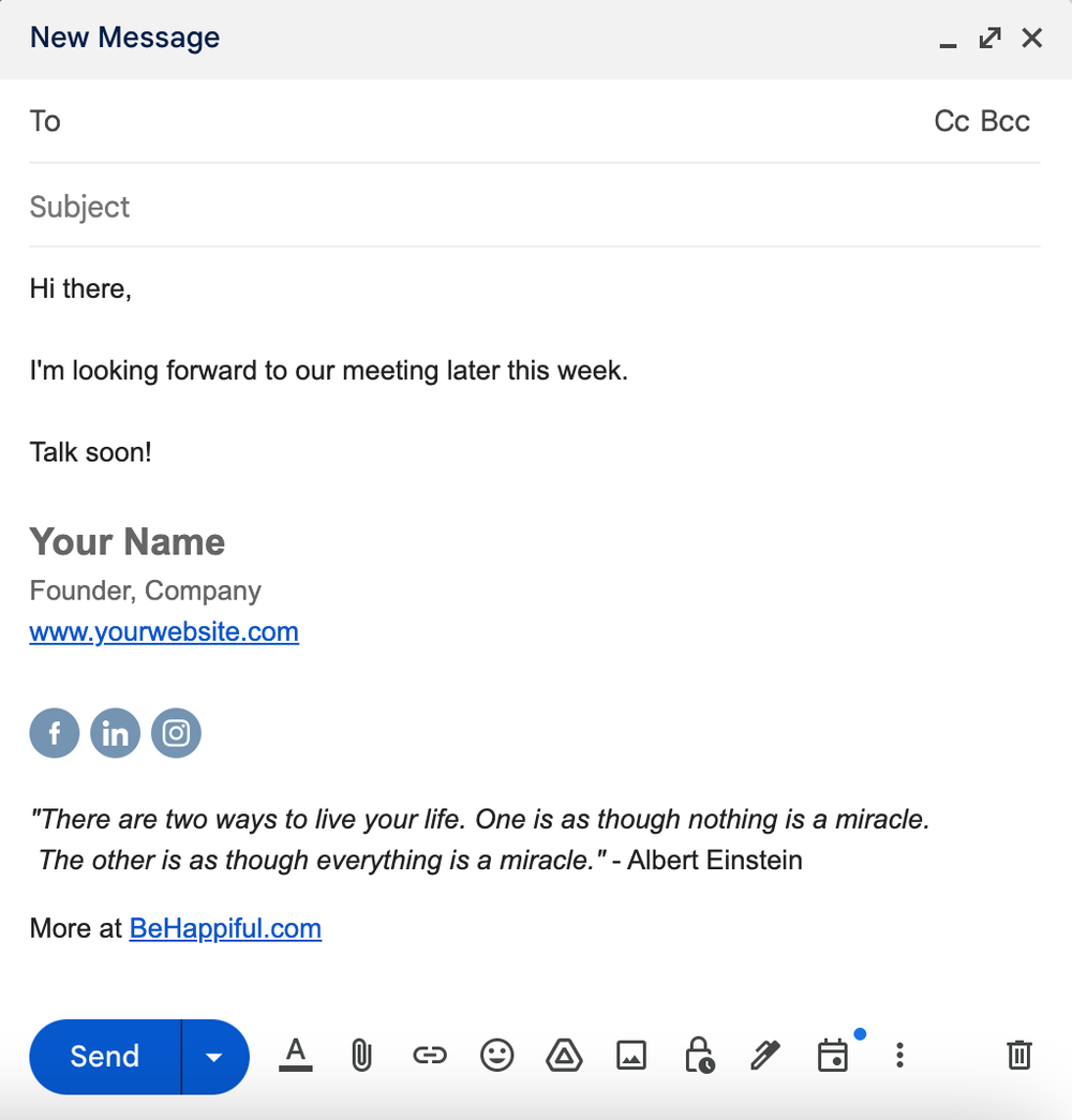 Daily Quotes for Gmail Signatures — Happiful