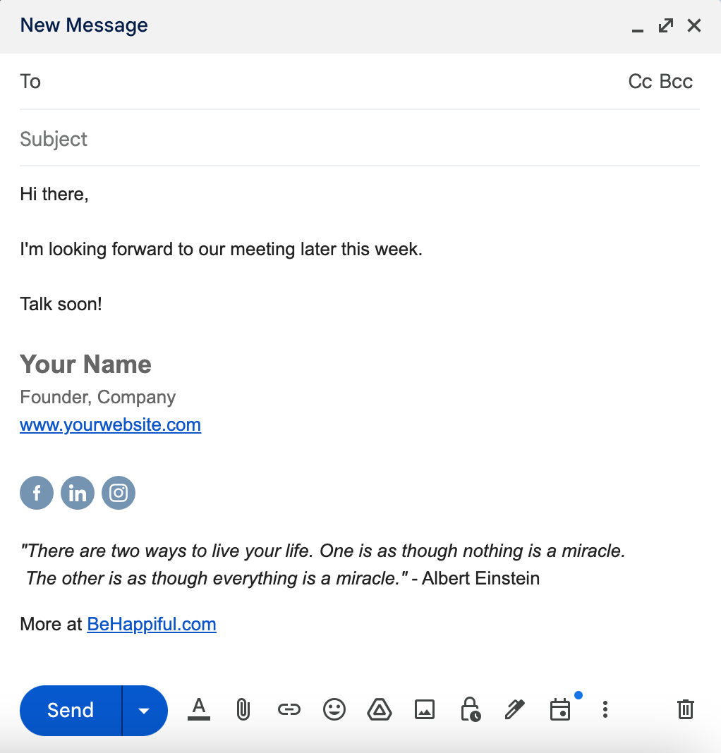 Daily Quotes for Gmail Signatures — Happiful