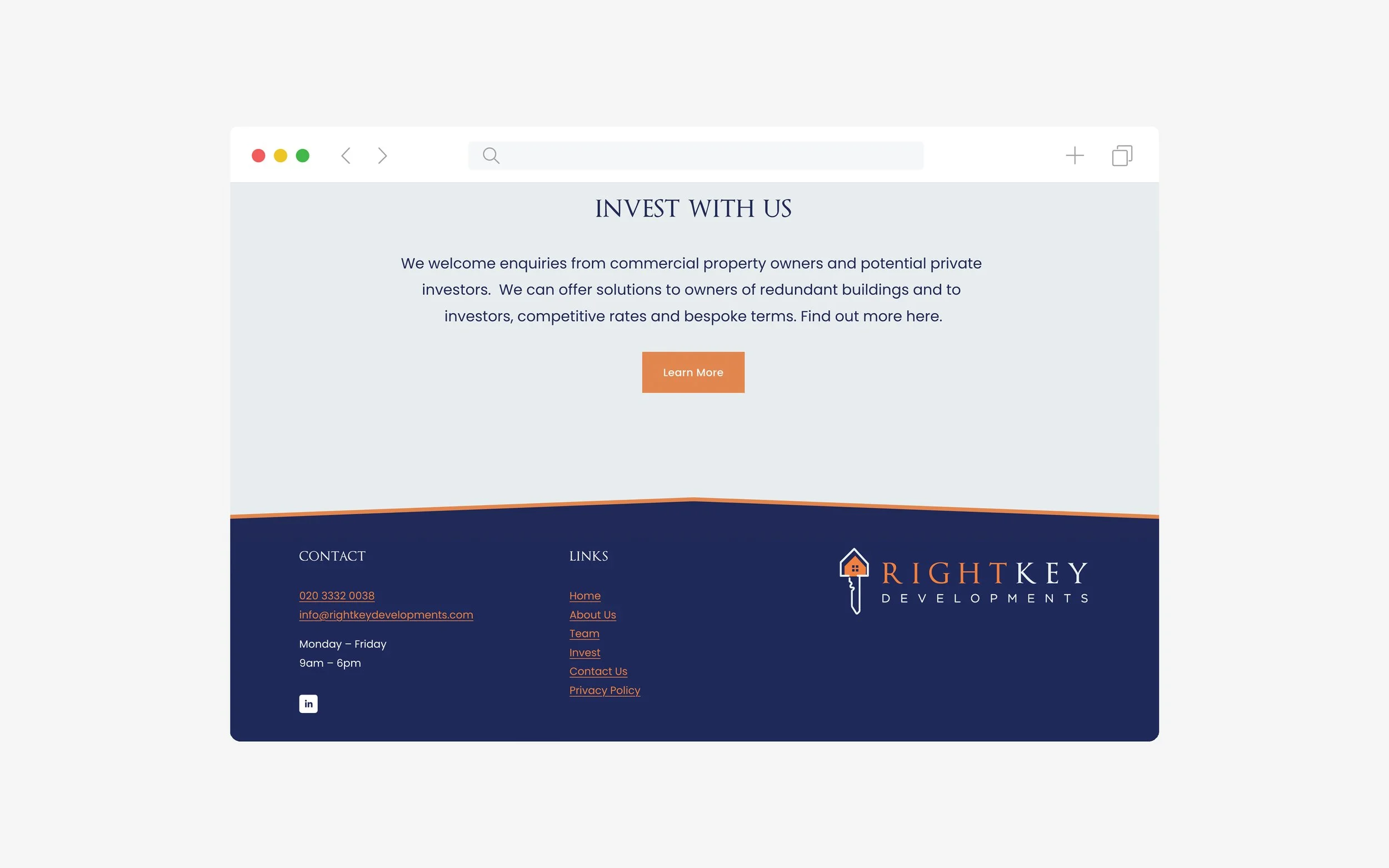 LG Web Design | Portfolio — Right Key Developments