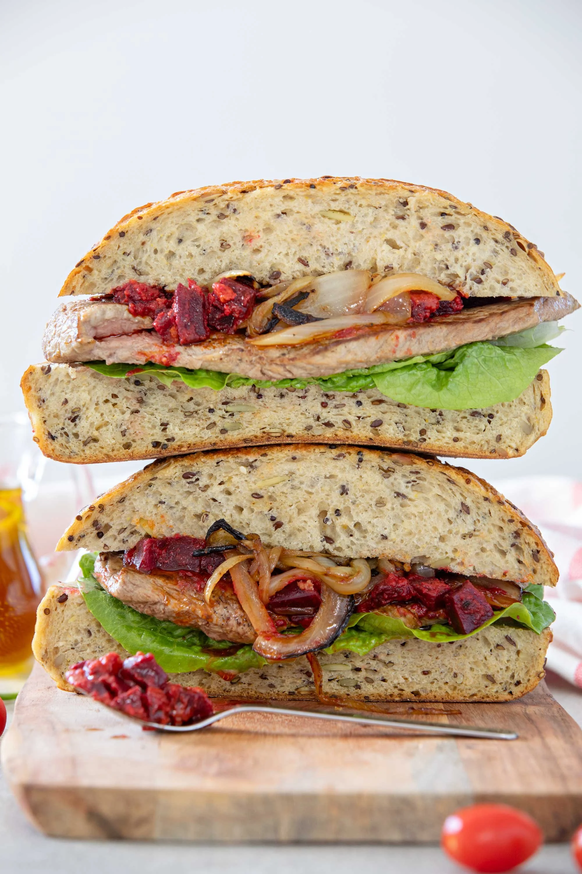 Steak sandwich recipe with beetroot relish — Capture the Chef