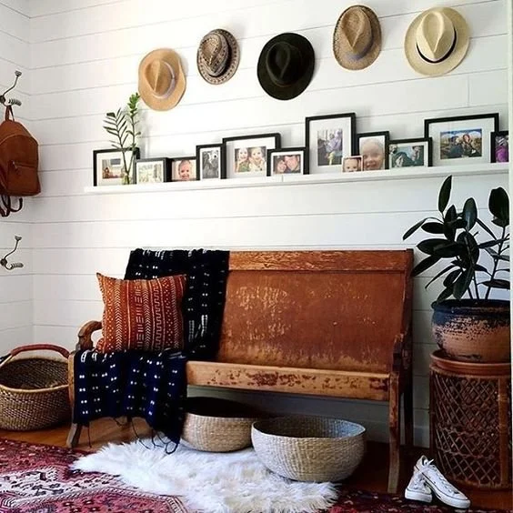 How to Style a Picture Ledge with Vintage Art