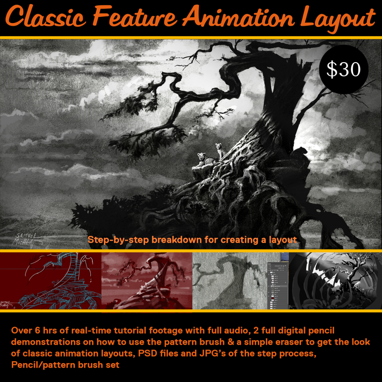 Classic Feature Animation Layout — Samuel Michlap Design