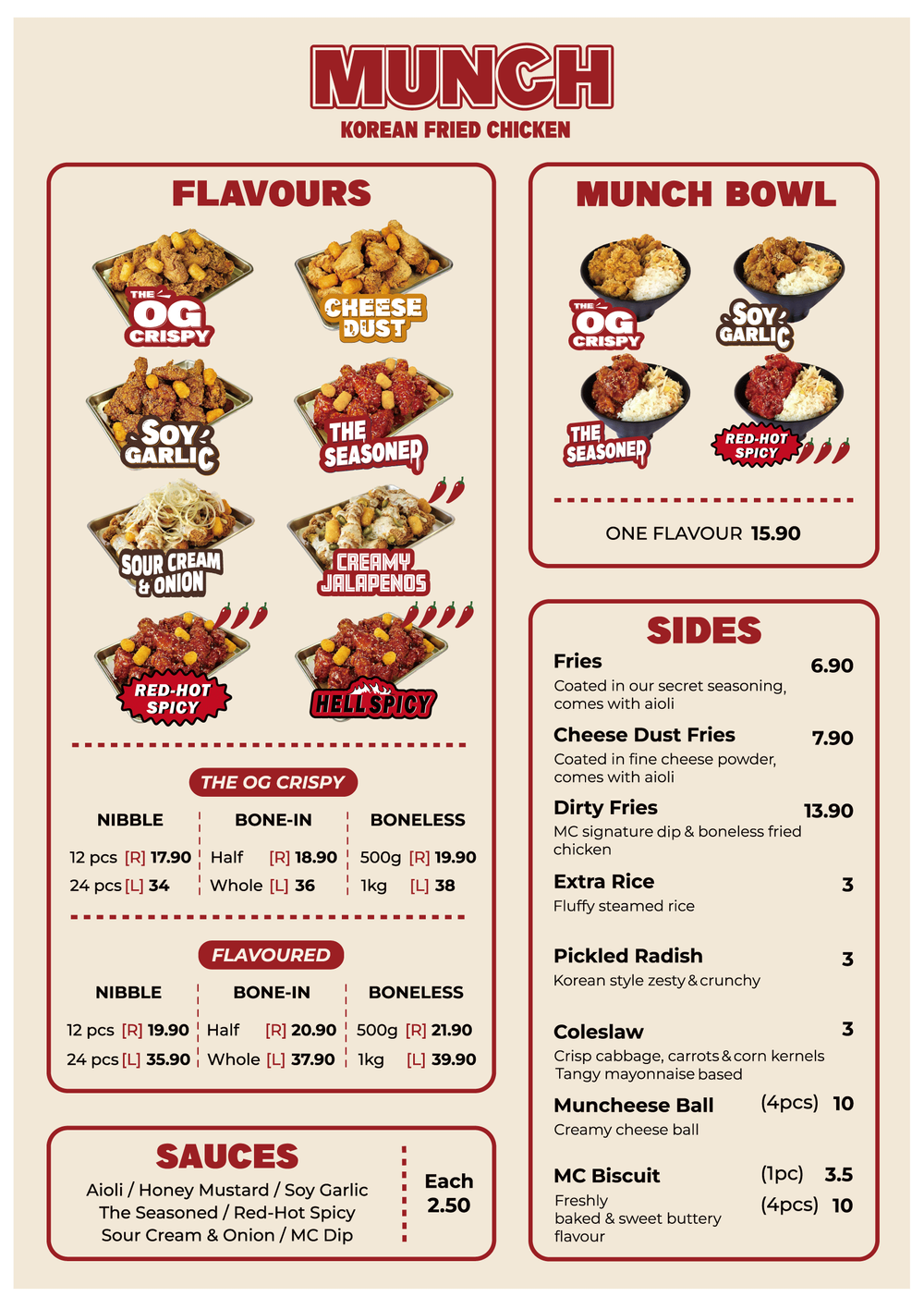 MUNCH KOREAN FRIED CHICKEN