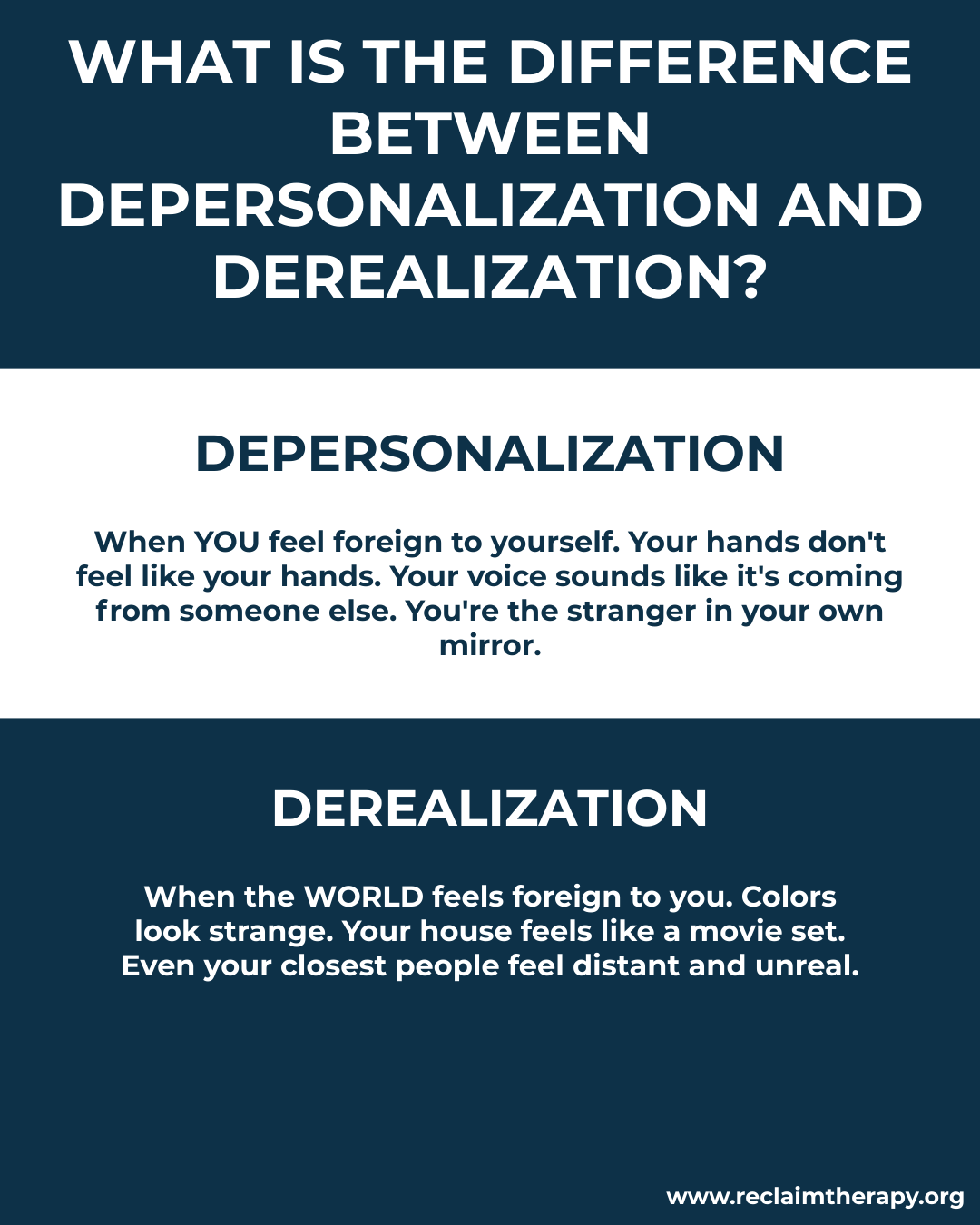 Depersonalization-Derealization Disorder Explained by a Trauma Therapist