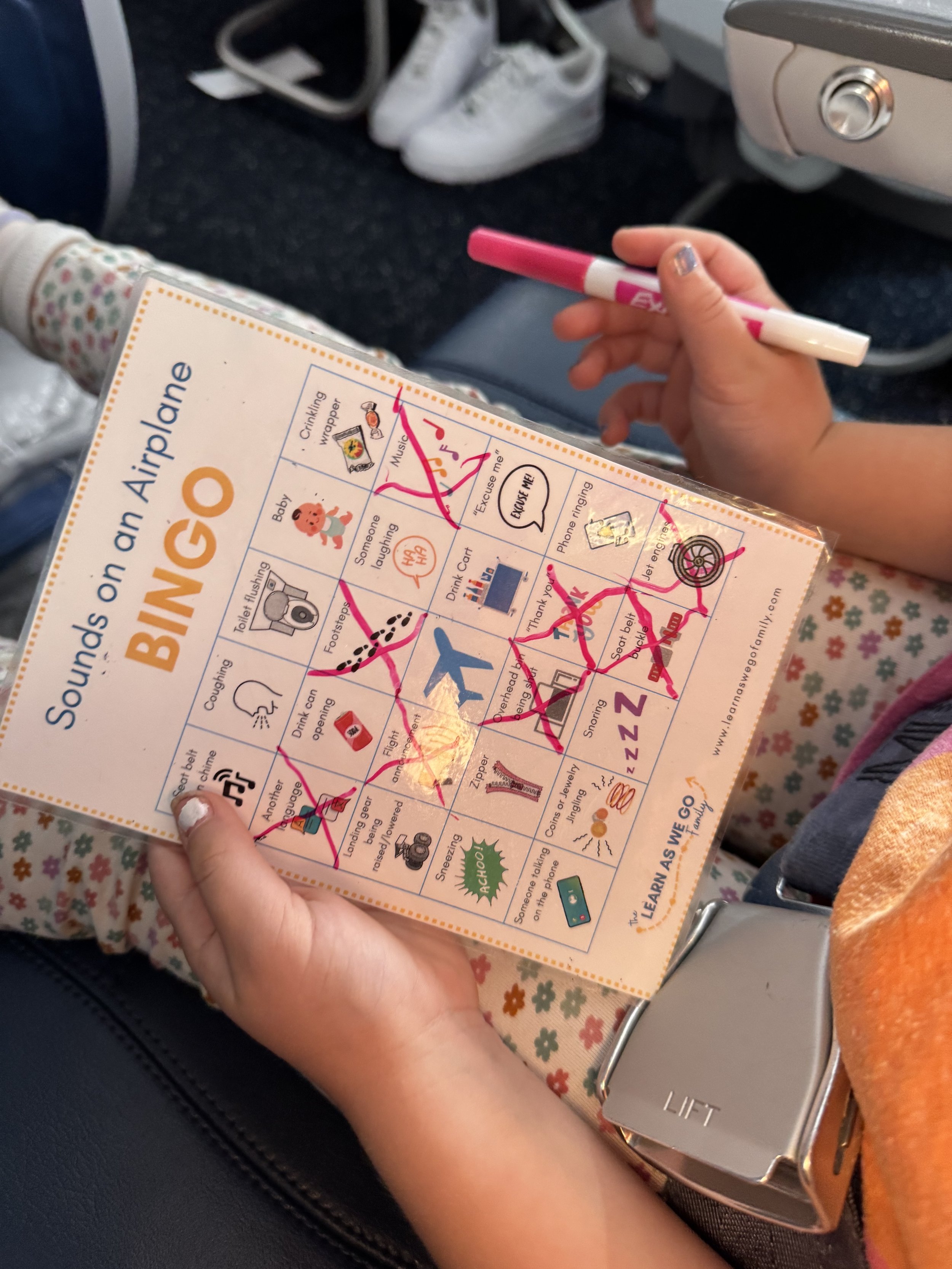 Free Printable Activity: Sounds on an Airplane Bingo — The Learn As We ...