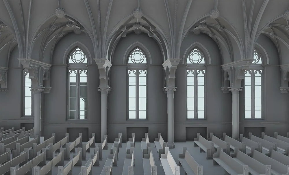 Laser Scanning St Patrick’s Church in Connecticut