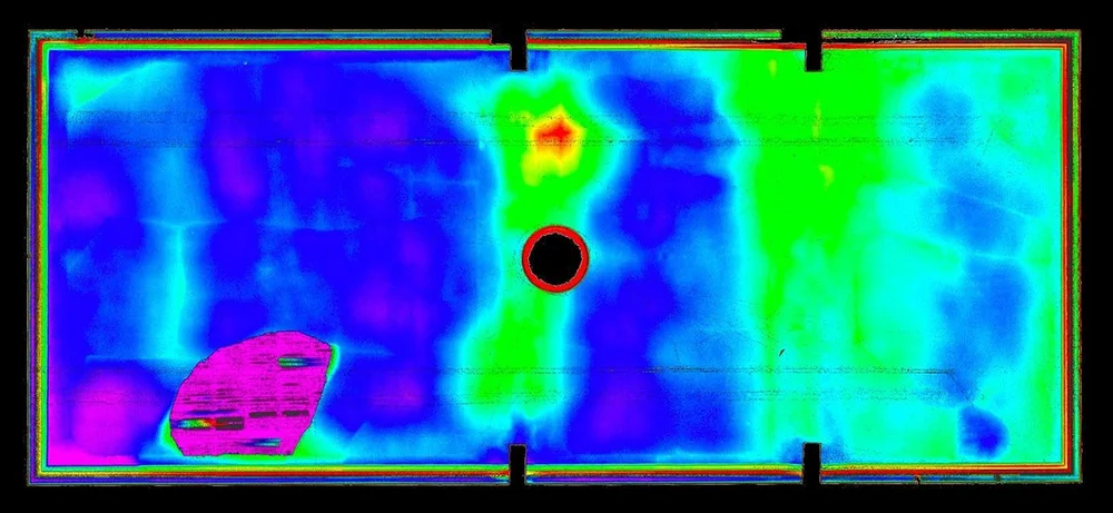 LiDAR Surface Scanning a Museum's Painted Ceiling