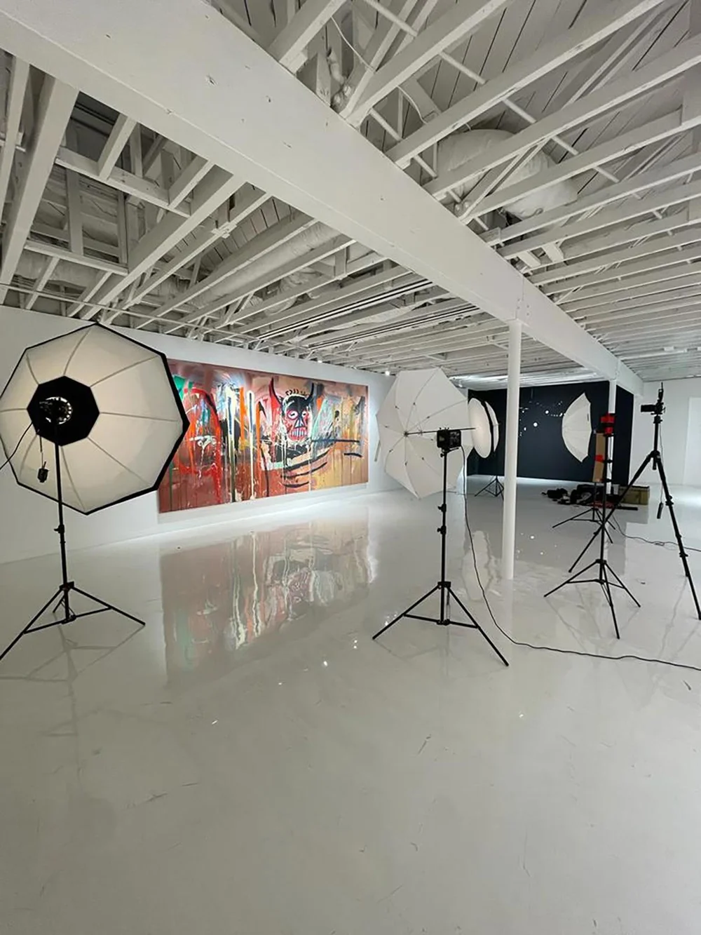 High-Resolution Painting Scan of Basquiat's Untitled for Phillips