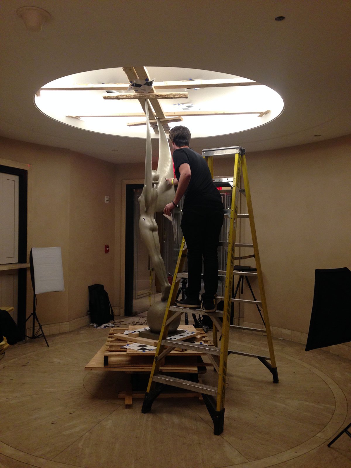 A Digital Twin of the Waldorf Astoria's Spirit of Achievement Statue