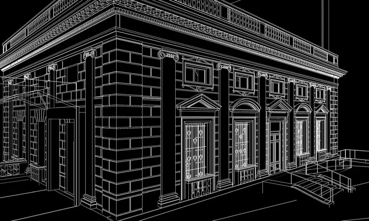 3D Scan to BIM of the American Academy of Arts & Letters