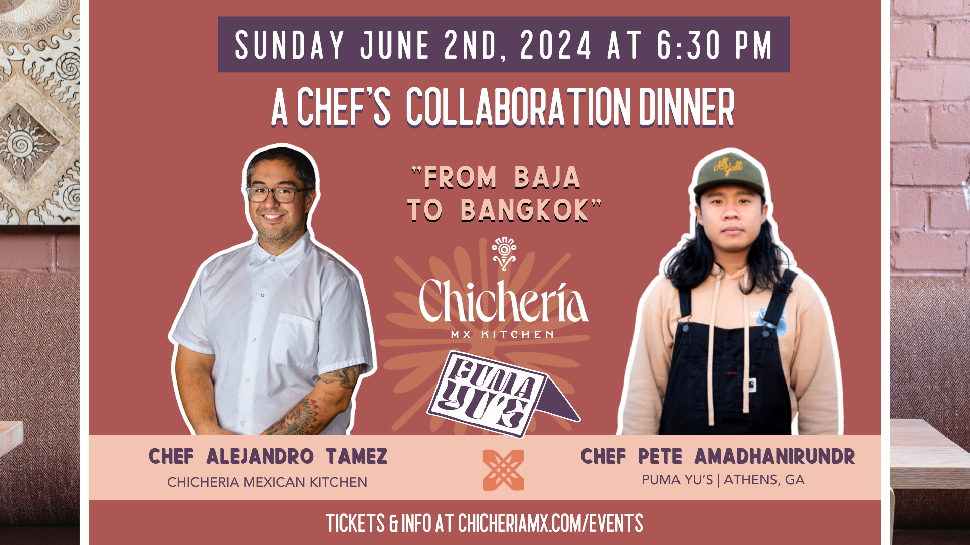 "From Baja to Bangkok" Chefs Collaboration Dinner — Chicheria Mexican ...