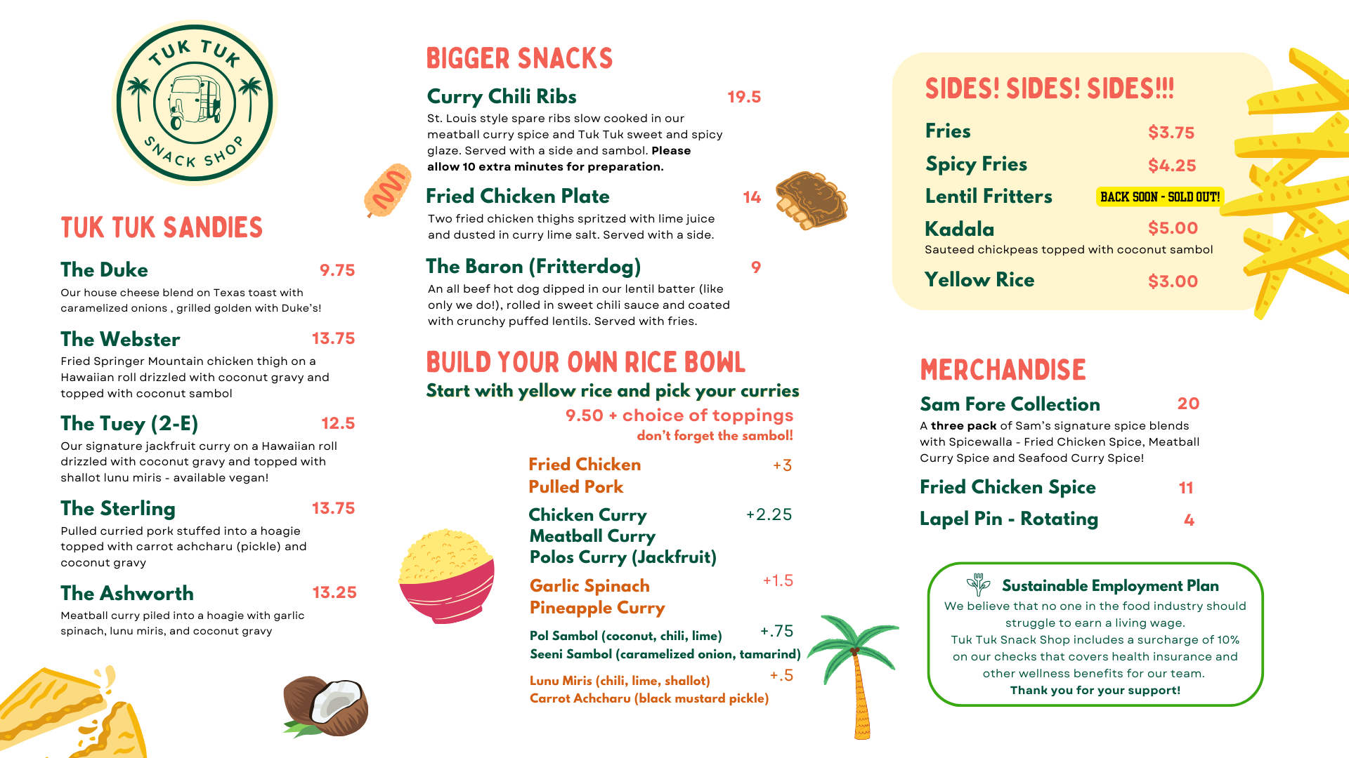 Tuk Tuk Snack Shop - 124 Malabu Drive - Lexington, Kentucky