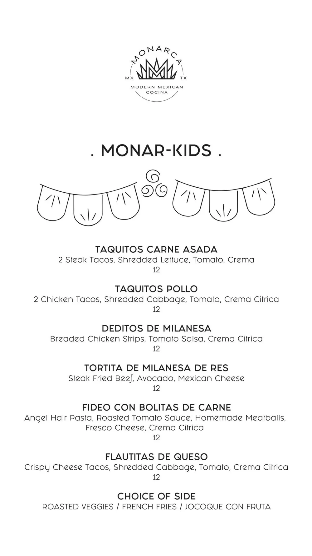 Menu | Explora nuestro menú y reserva ahora — Monarca Restaurante